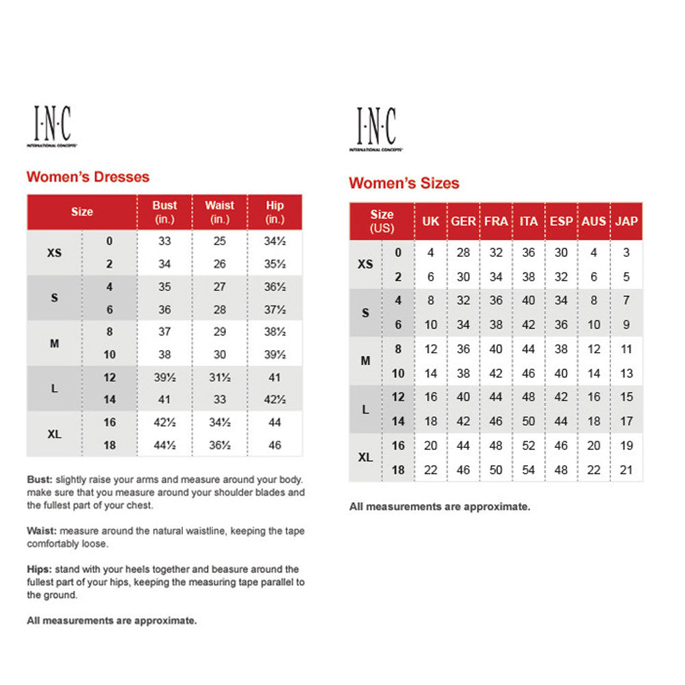 Inc International Concepts Size Chart
